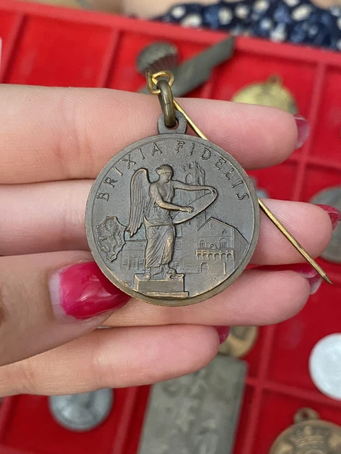 MÉDAILLE BRIXIA FIDELIS Ass. National Alpines 43ª Muster Brescia 1970 ...