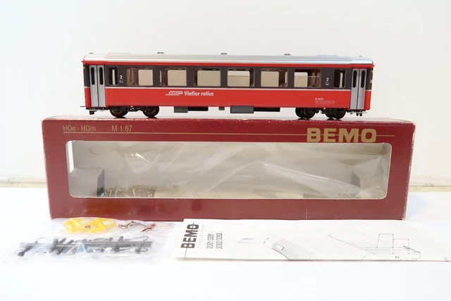 BEMO H0M 3282 105 Personenwagen Bernina-Express 2. Kl B 2465 EW 111 RhB / inOVP EUR 59,00 ...