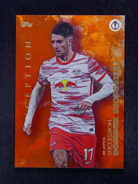 2021-22 TOPPS INCEPTION UCL Dominik Szoboszlai Succession Rosso ...