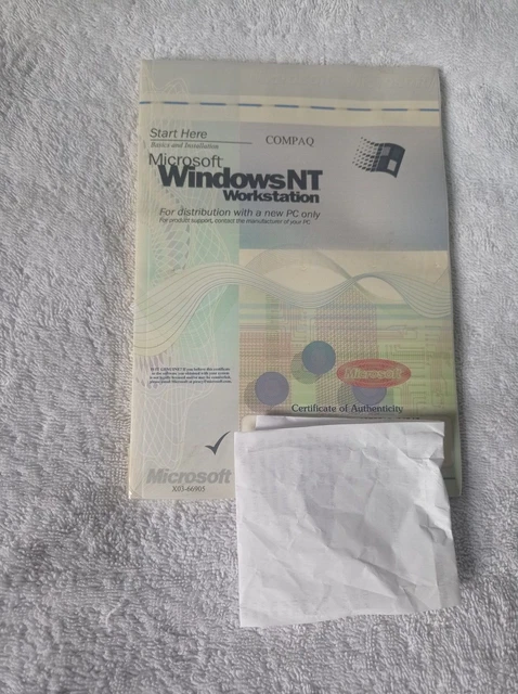 WINDOWS NT WORKSTATION Sealed for Compaq with COA £10.00 - PicClick UK