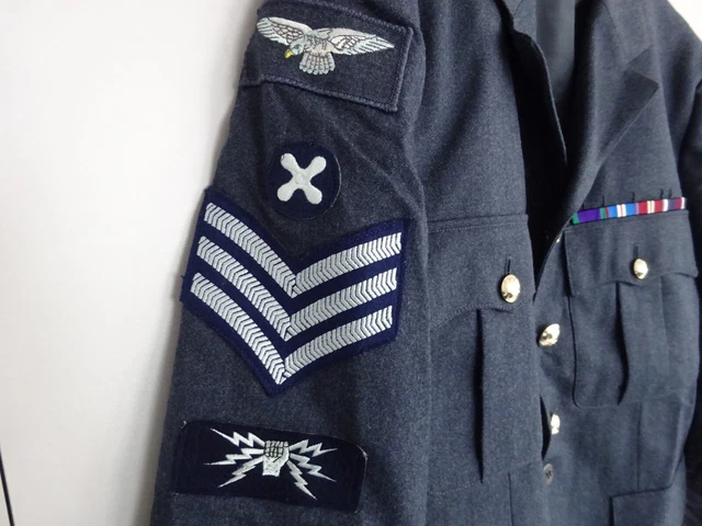 UK-15) ENGLAND BRITISH Royal Air Force Uniform Jacket Dress No1 RAF ...