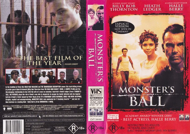 MONSTER'S BALL BILLY Bob Thornton / Heath Ledger VIDEO VHS Pal SirH70 ...