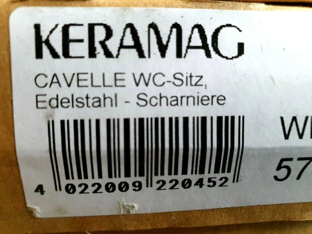 KERAMAG CAVELLE WC-SITZ ohne Absenkautomatik,mit Metallscharnier weiß ...