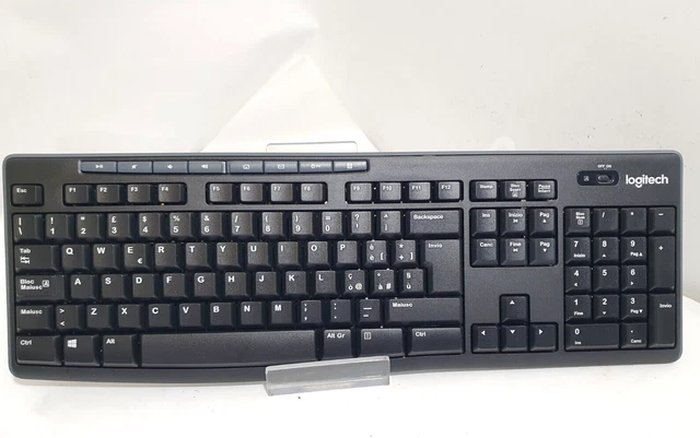 LOGITECH K270 820-006483 wireless keyboard tastiera qwerty ita #05 EUR ...