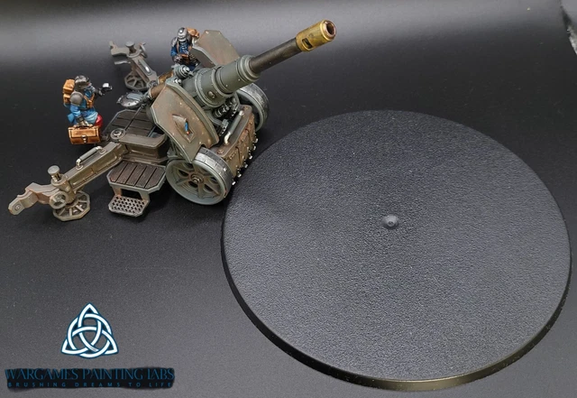 PAINTED ARTILLERY TEAM Dead Korps of Krieg Siege Cannon Warhammer 40K £ ...