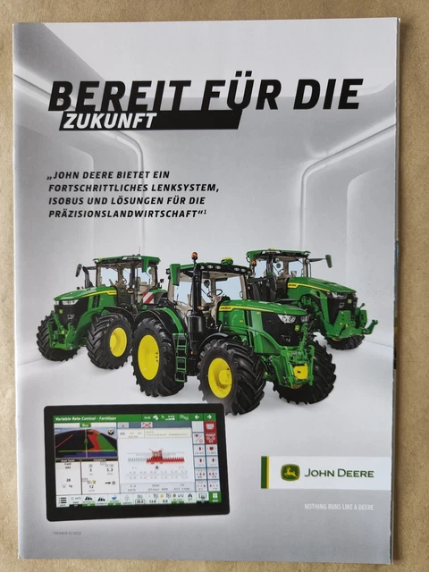 TRACTEUR SYSTÈMES DE Guidage John Deere Prospectus Brochure Bereit Für Zukunft EUR 5,00 ...