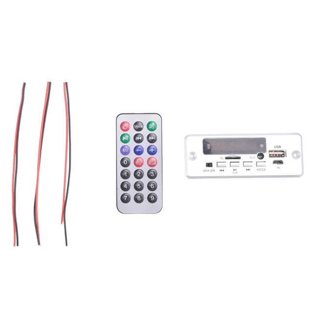 12V BLUETOOTH MP3 Decoder Board 50W Amplifier DIY Home Digital Audio ...