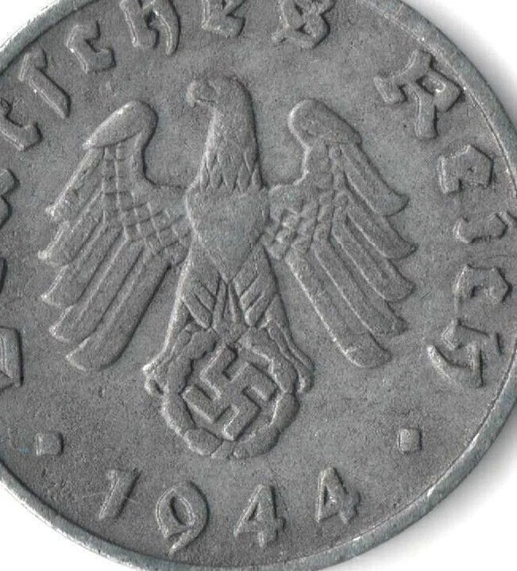 RARE OLD ORIGINAL WWII German War Coin WW2 Germany Military Army ...