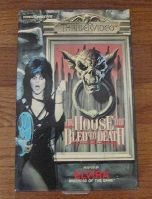 THE HOUSE THAT Bled To Death VHS Elvira Thriller Video Big Box Horror ...