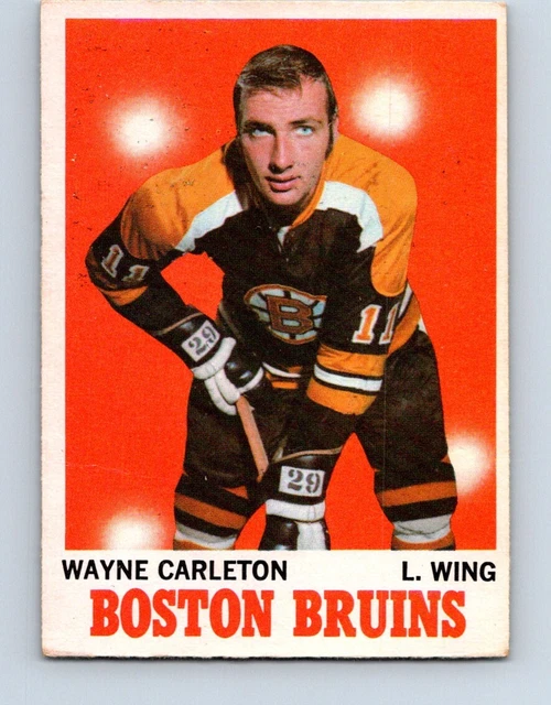 VINTAGE HOCKEY CARD Opc 1970 Boston Bruins Wayne Carleton No54 $5.50 ...