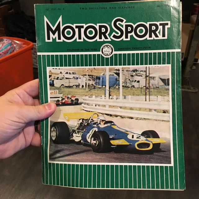 VINTAGE MOTOR SPORT Magazine April 1970 Auto Racing Grand Prix JACK ...