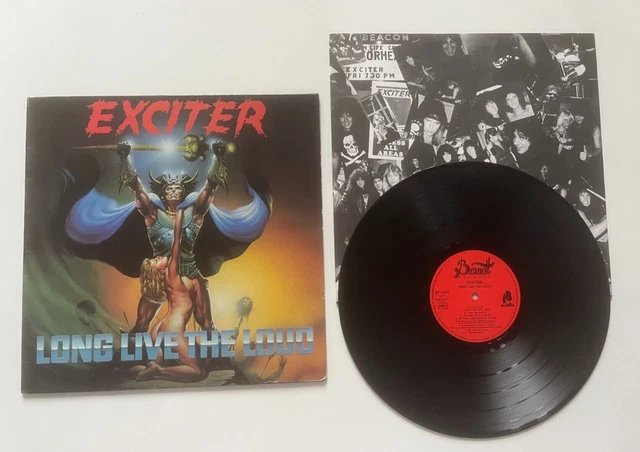 EXCITER LONG LIVE THE LOUD LP French press 33t vinyl 1985 speed metal ...
