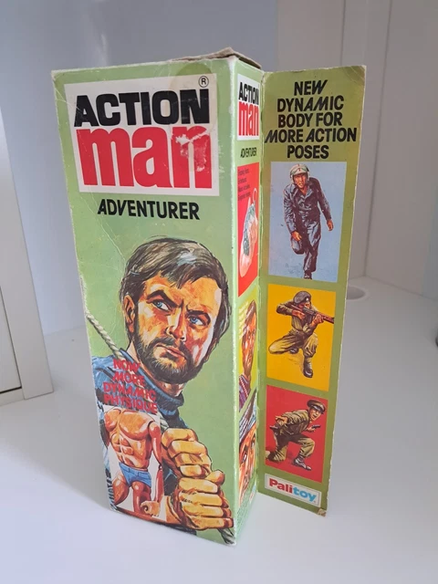 ACTION MAN ADVENTURER Boxed , vintage Palitoy 79-80. Blue Pants Eagle ...