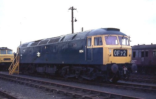 ORIGINAL COLOUR SLIDE of D1654 BR class 47 diesel loco £3.50 - PicClick UK