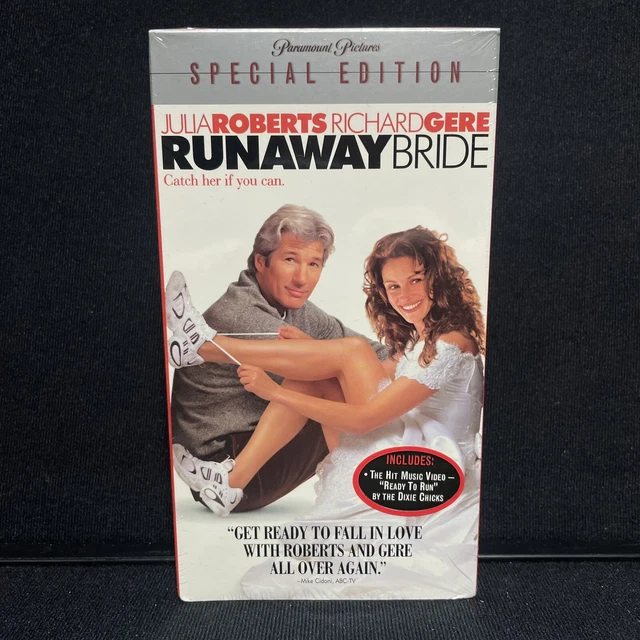 RUNAWAY BRIDE VHS Video Tape Movie Julia Roberts Richard Gere Brand New ...