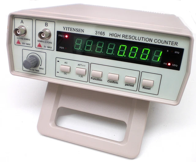 BENCH TOP FREQUENCY COUNTER 0.01Hz - 2.4Ghz £89.00 - PicClick UK