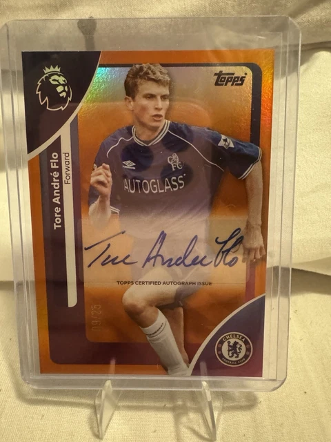 TOPPS PREMIER LEAGUE 2026 Tore Andre Flo Chelsea Legend Autograph 09/25 ...