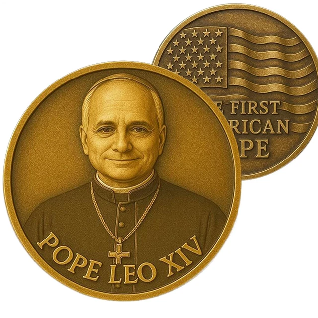POPE LEO XIV First American Pope Coin Collectible Coin Catholic ...