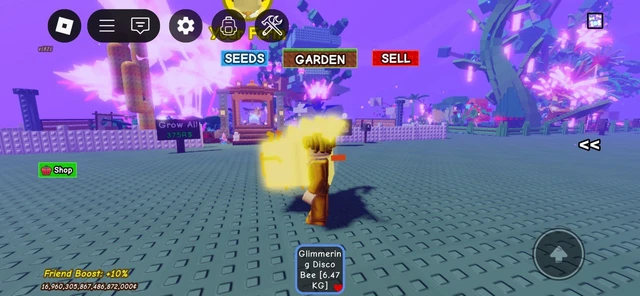 DISCO BEE GROW a garden roblox Glimmering Mutation $9.00 - PicClick CA