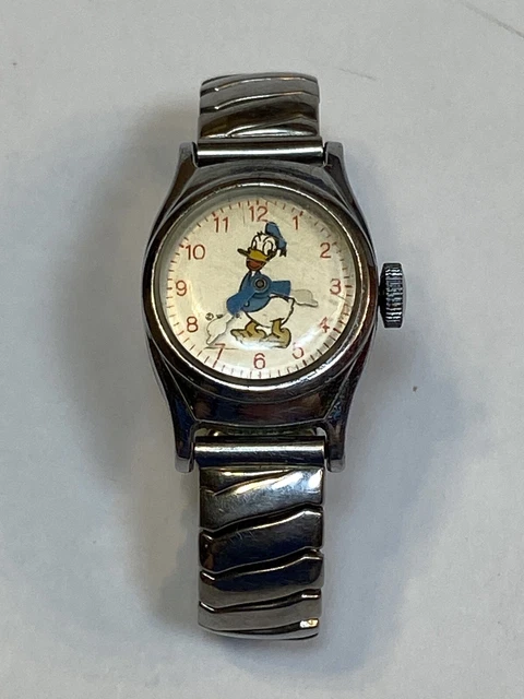 DONALD DUCK WALT Disney Ingersoll W.D.P 1950s US Time Watch Working ...