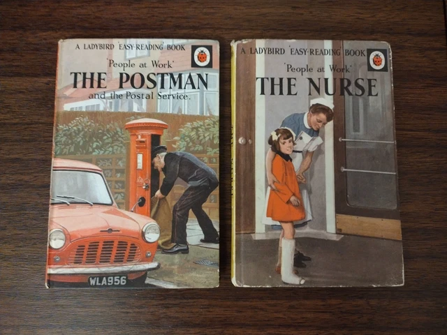 LADYBIRD 'EASY-READING' BOOK Series 606B People At Workx2 The Nurse ...