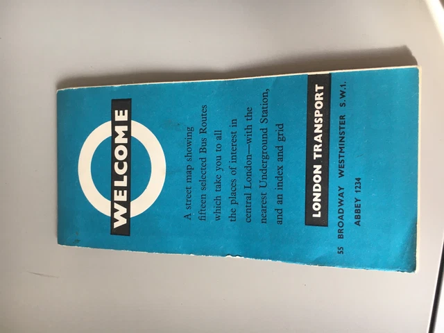 LONDON TRANSPORT TOURIST Information Map - 1966 Edition (2/66) £4.50 ...