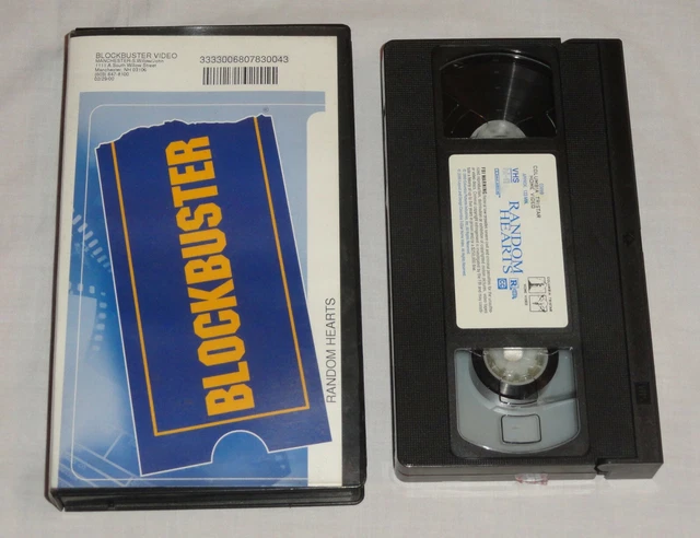 BLOCKBUSTER VIDEO &RANDOM Hearts" Ex-Rental VHS Video Tape & Clamshell ...