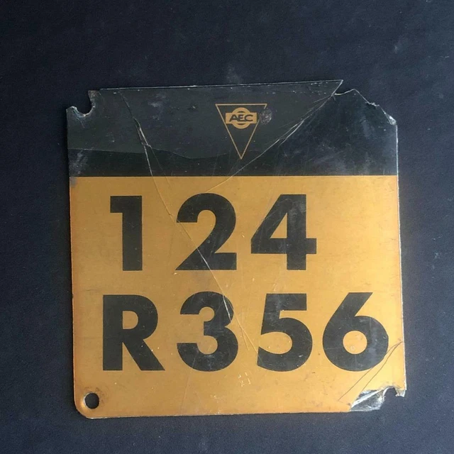 AEC BUS LORRY Wagon Gear Change Plate 6 Speed Plate Badge Emblem ...