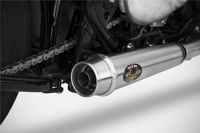 TRIUMPH BONNEVILLE BOBBER 2023 Zard Stainless Race Exhaust Silencers +DB Killers $1,734.67 ...