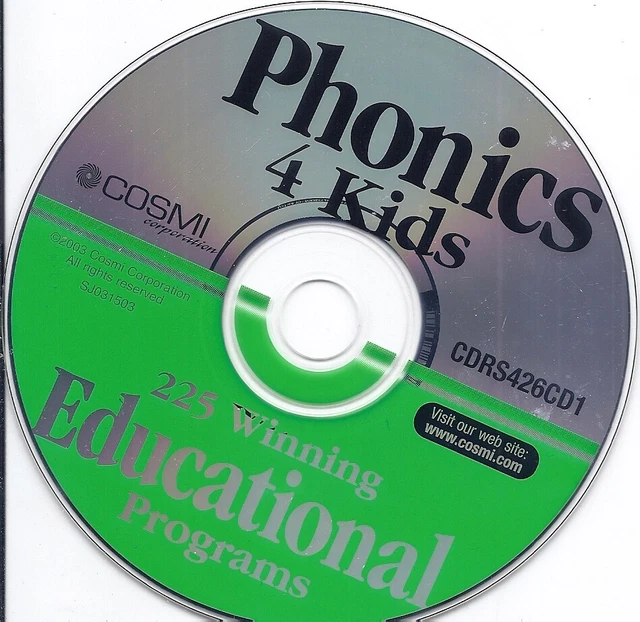 PHONICS 4 KIDS Software Windows PC CD (Cosmi, 225 winning educational programs) EUR 0,93 ...
