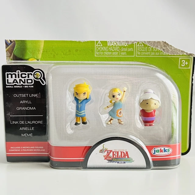 WORLD OF NINTENDO Micro Land Zelda Wind Waker Jakks Figures Outset Link ...