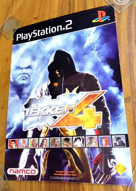TEKKEN 4 PLAYSTATION 2 Promo Official Store Poster 60X42 Cm EUR 99,99 ...