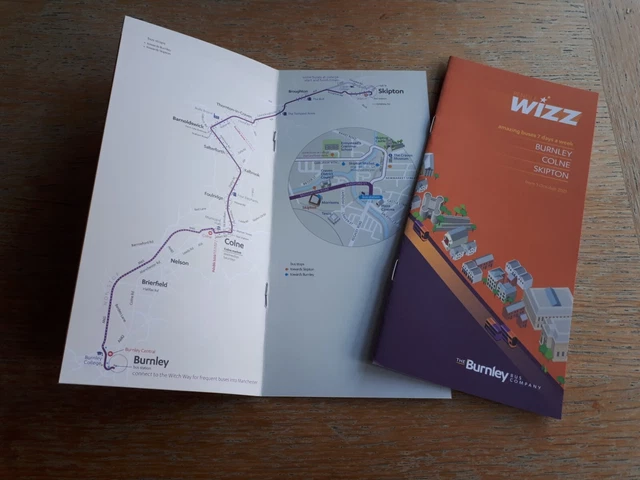 TRANSDEV BURNLEY BUSES "Pendle Wizz" Timetable booklet Oct 2021 edition ...