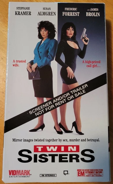Twin Sisters Oop Vhs Tape Action James Brolin Stepfanie Kramer Vidmark