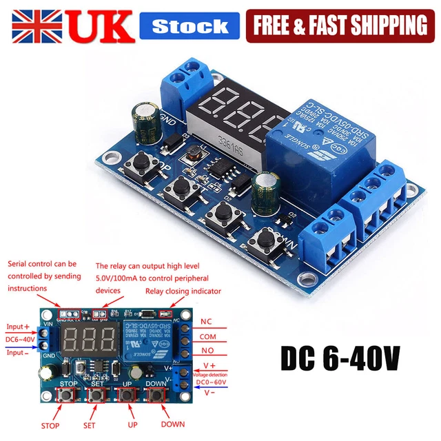 BATTERY CHARGER DISCHARGER Board Under Over Voltage Protection LED ...