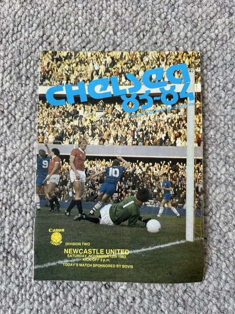 FOOTBALL MATCH DAY Programme Chelsea FC v Newcastle United, November ...