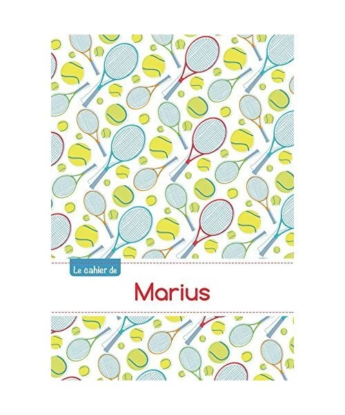 LE CAHIER DE marius: Cahier marius - Blanc,96p,A5 - Tennis, COLLECTIF ...