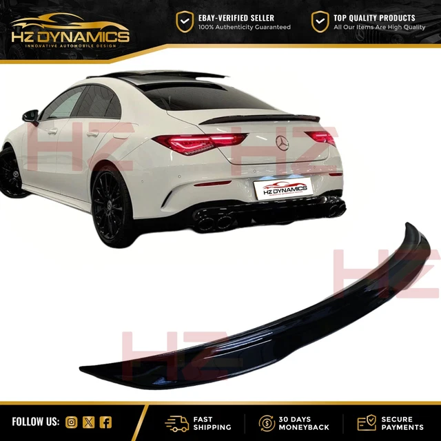 GLOSS BLACK REAR Lip Boot Spoiler For Mercedes Cla Class C118 W118 Amg ...