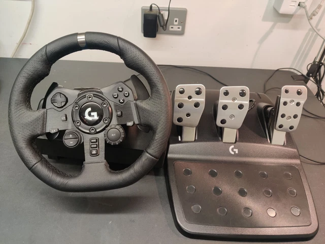 LOGITECH G923 STEERING Wheel - Black (PC/PS4/PS5) with MVH Brake Cell ...