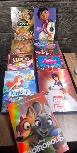9 DISNEY CLASSICS DVD Bundle | Hercules | Coco | Aladdin| Little ...