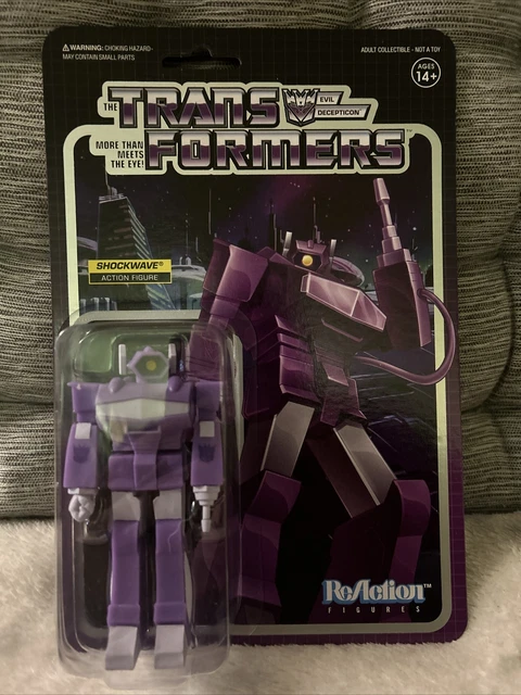 TRANSFORMERS WAVE 2 Shockwave Reaction Figure Decepticon Retro Purple ...