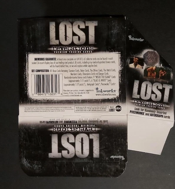 LOST: REVELATIONS EMPTY Trading Cards Box / INKWORKS / 2006 / Fine+ $10 ...