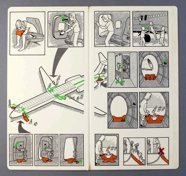 SAS SCANDINAVIAN AIRLINES System Douglas Dc-9 Vintage Airline Safety ...