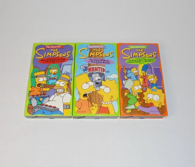 THE BEST OF The Simpsons Volume 1 3 4 VHS Tape Lot Vintage 1990s 90s ...