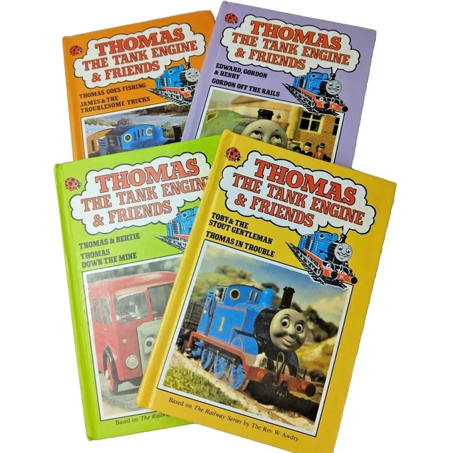 VINTAGE THOMAS THE Tank Engine & Friends 4 x Hardcover Books Ladybug ...