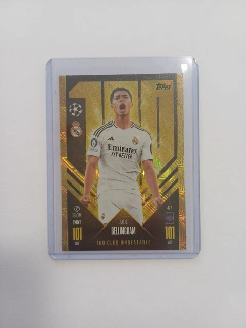 100 CLUB JUDE Bellingham Match Attax 2024/2025 Real Madrid 24/25 ...