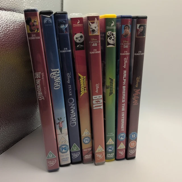 8 X DISNEY DVD Bundle Kids Family Movies - One New Sealed! Pixar, Kung ...