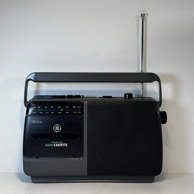 GE GENERAL ELECTRIC AM/FM Portable Radio Cassette Player Recorder 3 ...