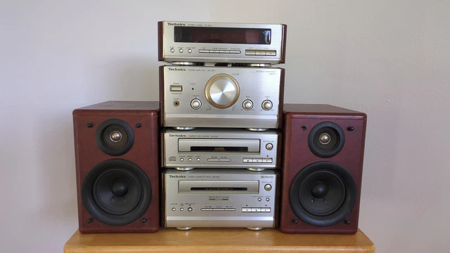 TECHNICS HD-51 MINI HiFi Separates AutoReverse Cassette, CD, Line level ...