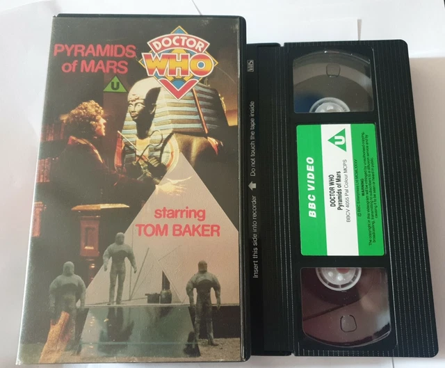 DOCTOR WHO PYRAMIDS OF MARS - VHS BBC Video - green Label Tom Baker ...